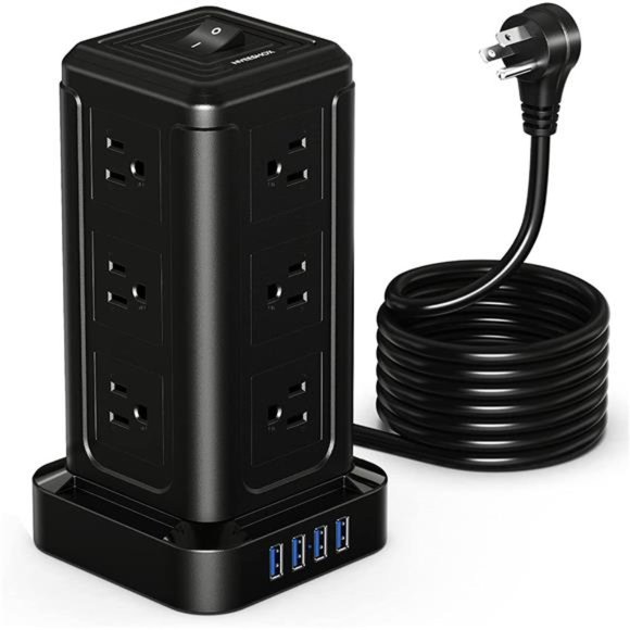 Other | Power Strip Towerpower Strip Surge Protector With 12 Ac ...